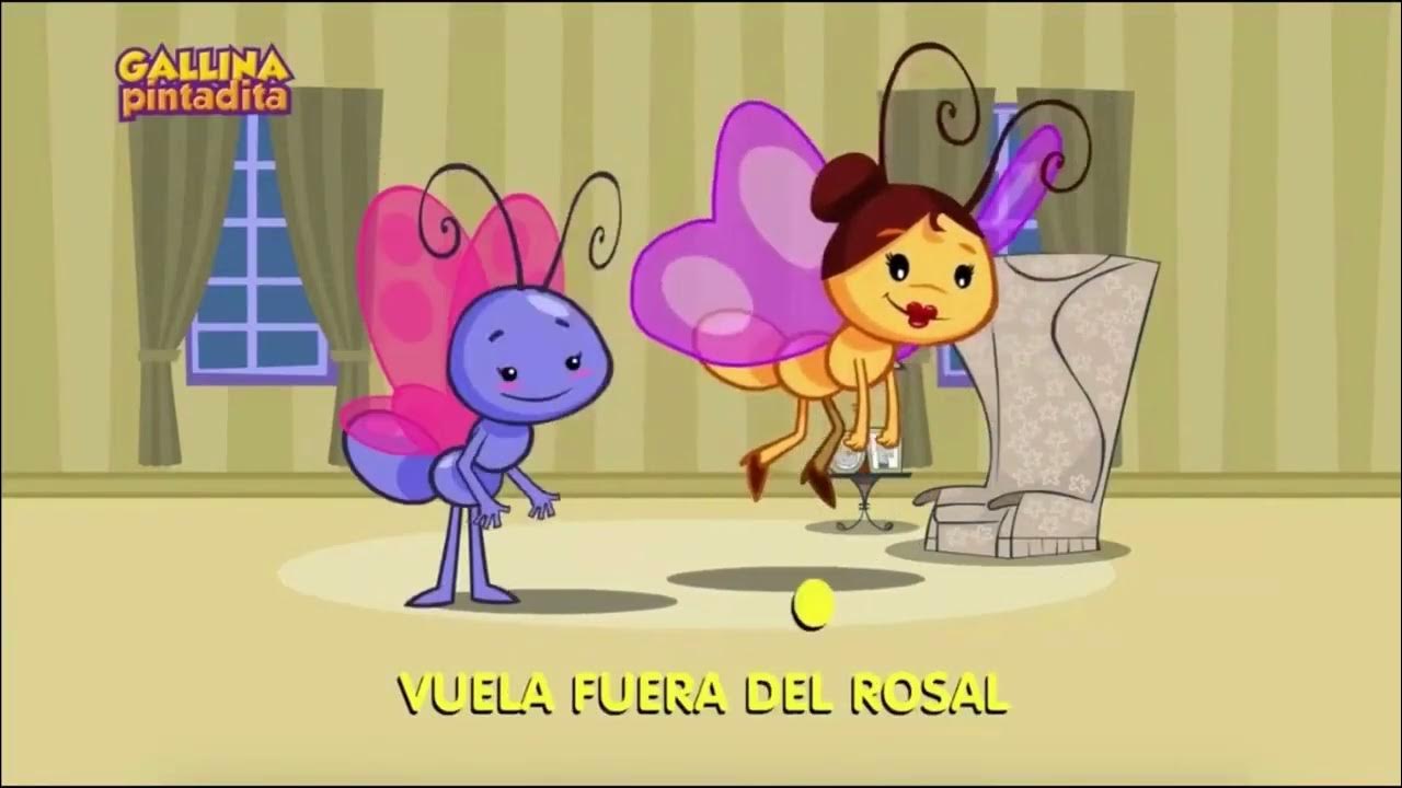 Mariposa Pequeñita - Gallina Pintadita 3 - Al Revés - YouTube