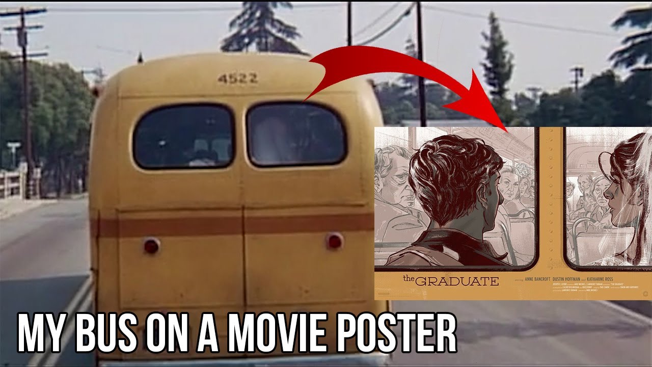 My bus was made into a movie poster! - YouTube