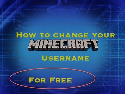 How to change your minecraft name for free! (Minecraft Tutorial ...