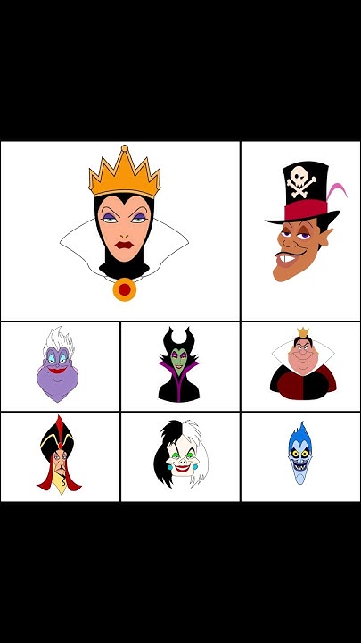 Which Disney Villain I've drawn the best ? #disney #villains #cartoon # ...