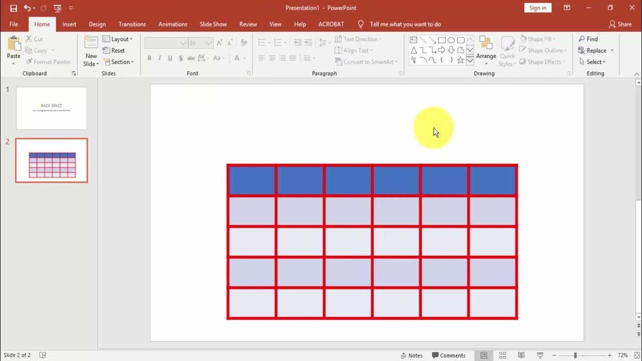How to change table border color in PowerPoint slide - YouTube
