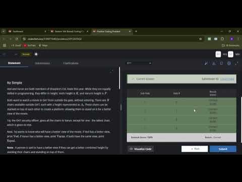 Itz Simple || CodeChef Starters 164 || CodeChef Solution - YouTube