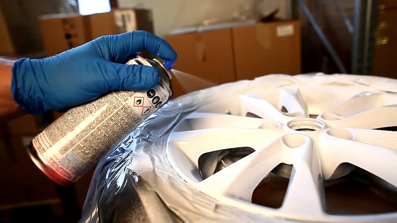 RUBBERcomp, Coat car wheels with synthetic rubber spray. - YouTube