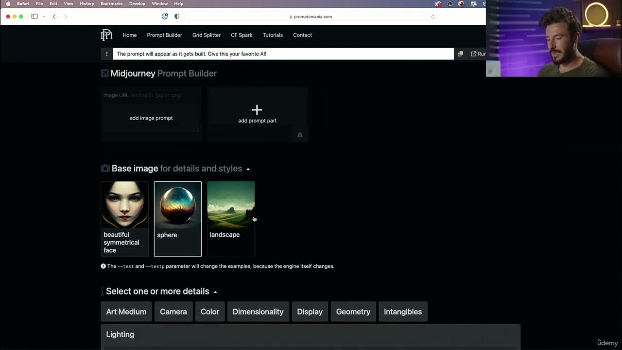 Visualize Your Prompts with Promptomania | ChatGPT Complete Guide:Learn Midjourney, ChatGPT 4 ...