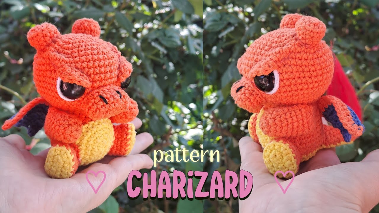 Charizard amigurumi crochet tutorial paso paso/ charizard amigurumi ...