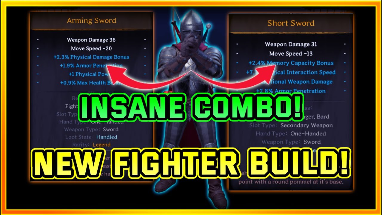 This Brand New Fighter Build SLAPS | Dual Wield Arming + Short Sword ...