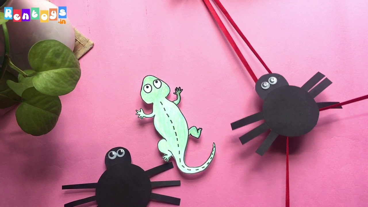 Incy Wincy Spider Papercraft DIY - YouTube