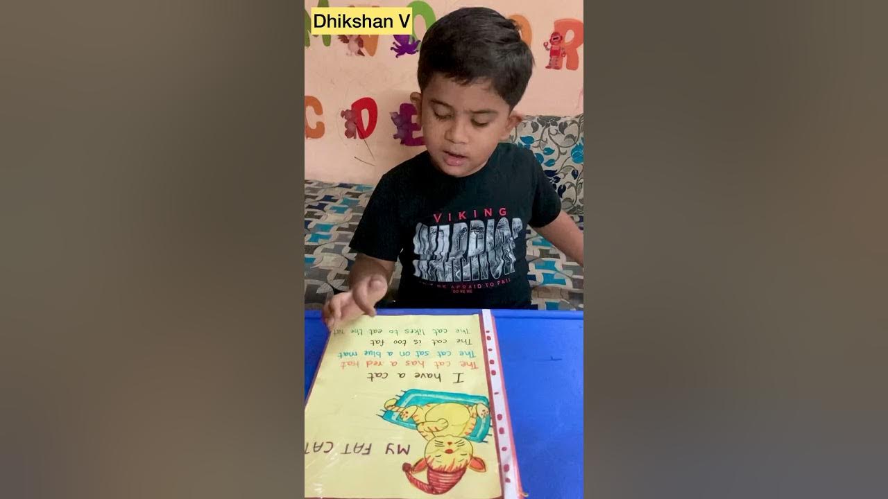 Early Phonic Reading - CVC story - My Fat Cat - YouTube