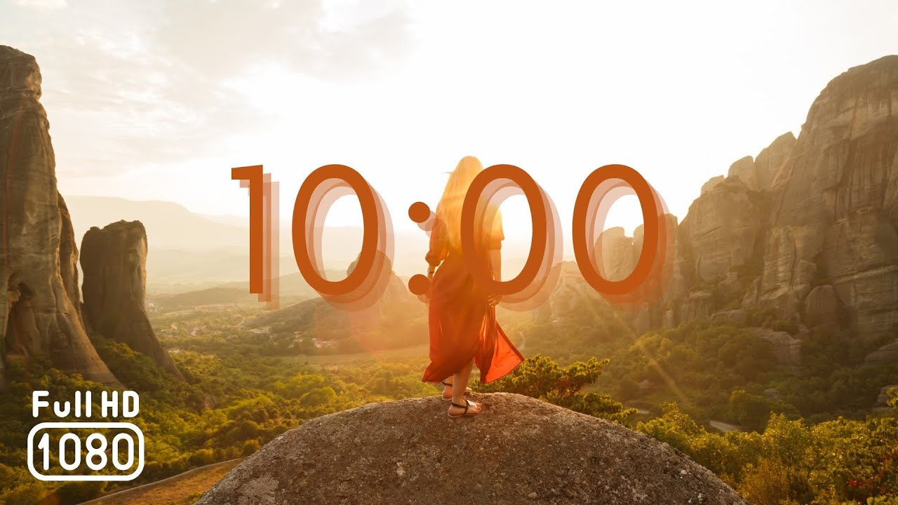 10 Minute Timer with Relaxing Piano Music for Sleep and Meditation ...