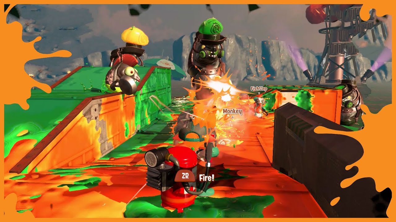 Illegal Fishing! Splatoon 2 Salmon Run - YouTube