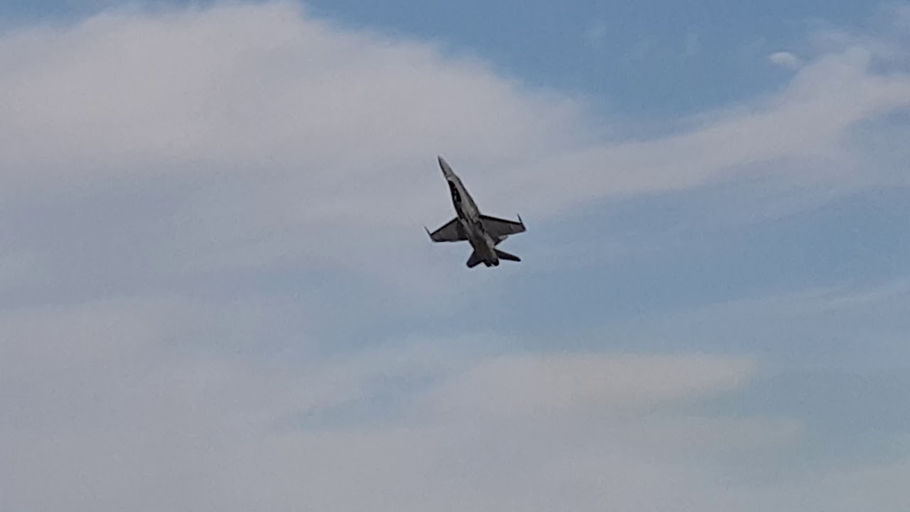 Unbelievable AoA capability F-18 at athens flying week 2018 - YouTube