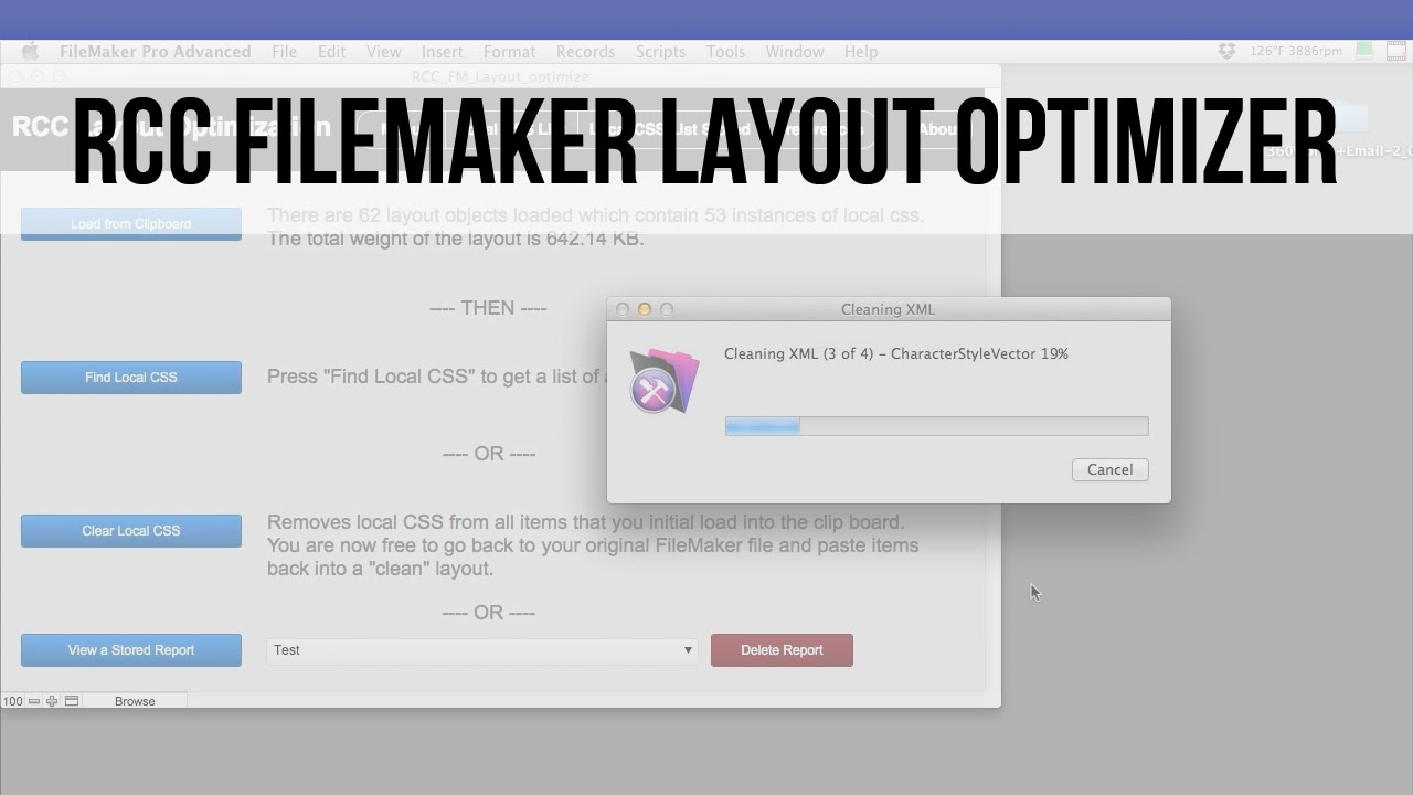 RCC FileMaker Layout Optimizer - YouTube RCC FileMaker Layout Optimizer - YouTube