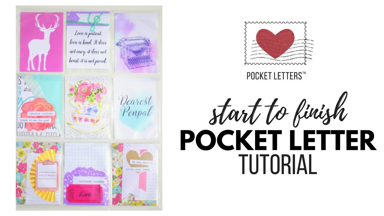 Easy Pocket Letter | Start to Finish Tutorial - YouTube