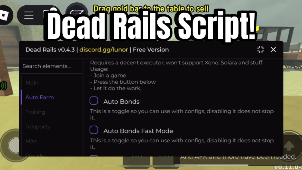 [New] Dead Rails Auto Bond Farm Script! | PASTEBIN! - YouTube