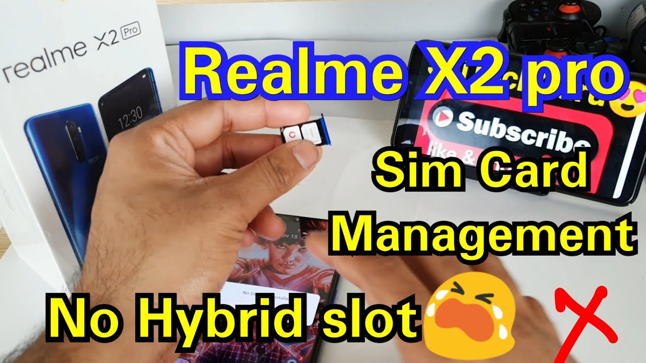Realme x2 pro dual Sim card and no hybrid slot - YouTube