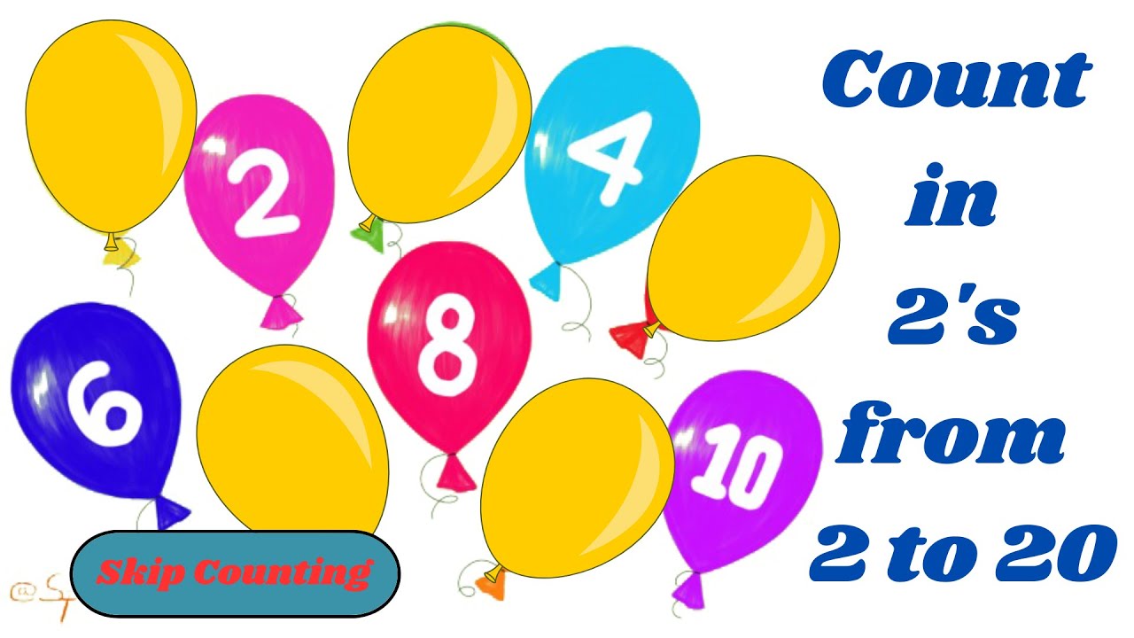 Count in 2's to 20 - YouTube