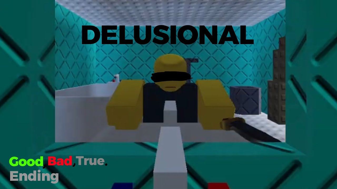 It's all my fault... - Roblox Delusional [Gameplay] + All Endings - YouTube