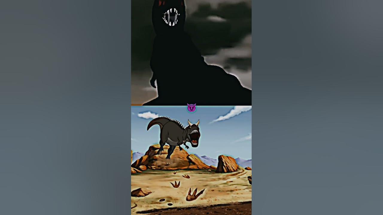 The Two Horned Sharptooth From Land Before Time Vs Black Carnotaurus
