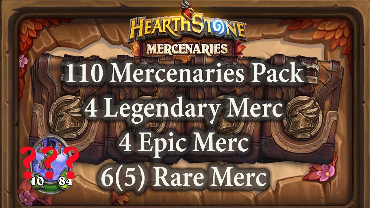 110 Mercenaries Pack to get 24.4 Patch NEW Mercs - YouTube