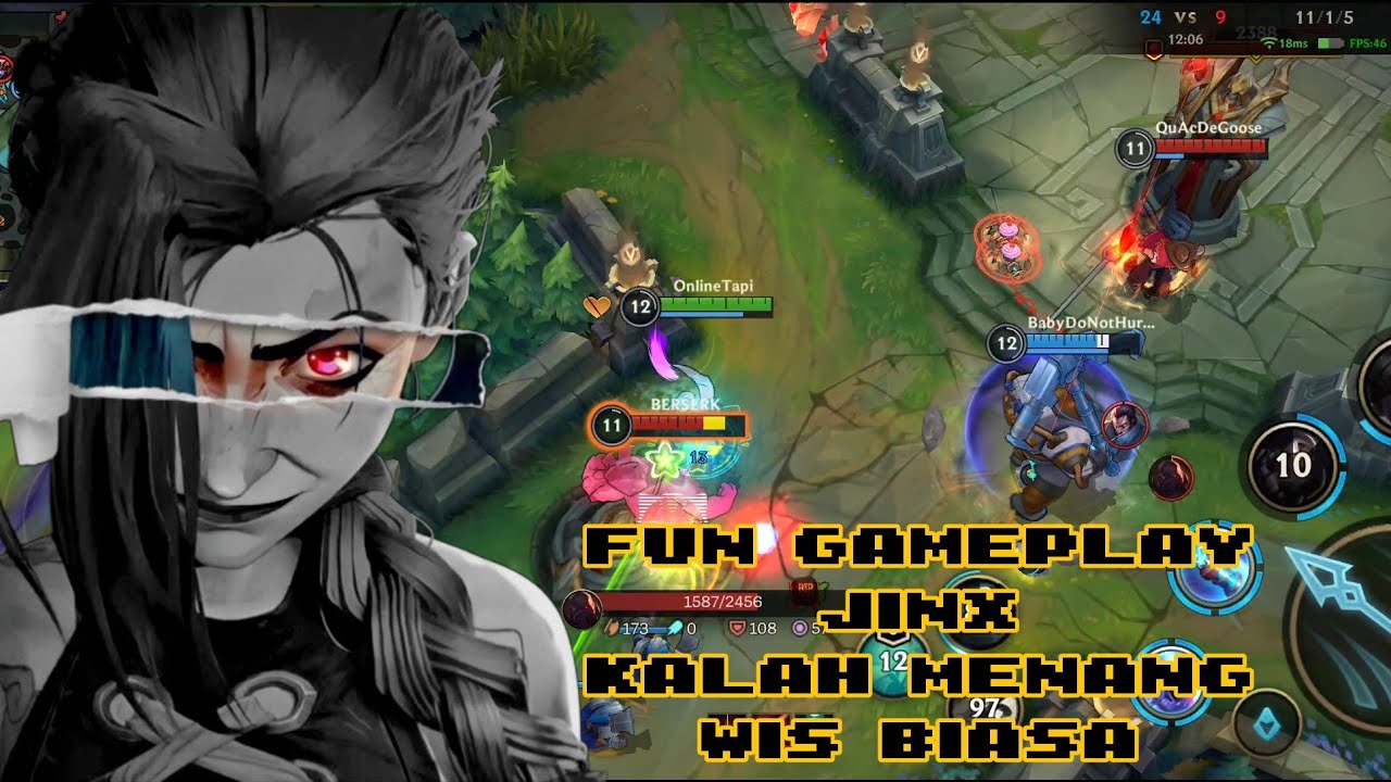 Jinx Gameplay #wildrift #jinx - YouTube