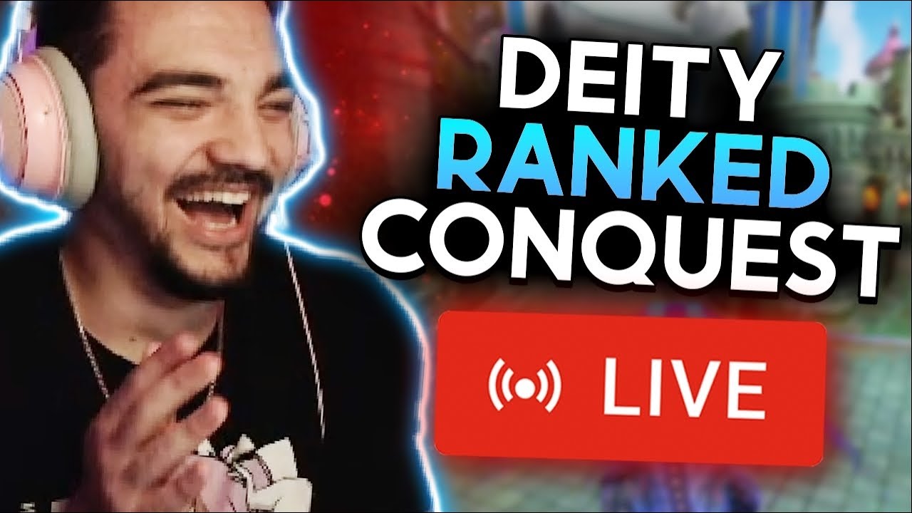 Deity Ranked Conquest ALL NIGHT! Mid/JG Merch week day 3! - YouTube