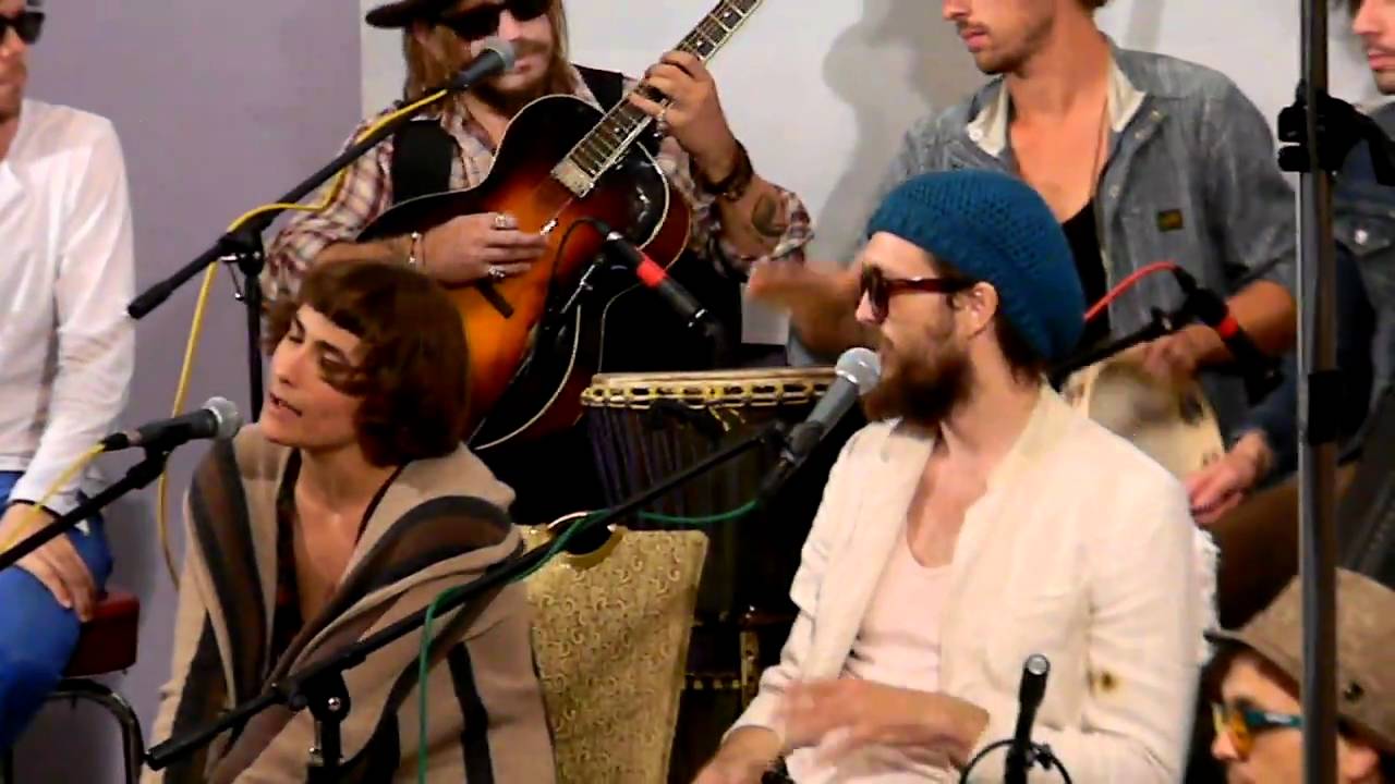 Edward Sharpe and The Magnetic Zeros live acoustic at Bumbershoot 2010 ...