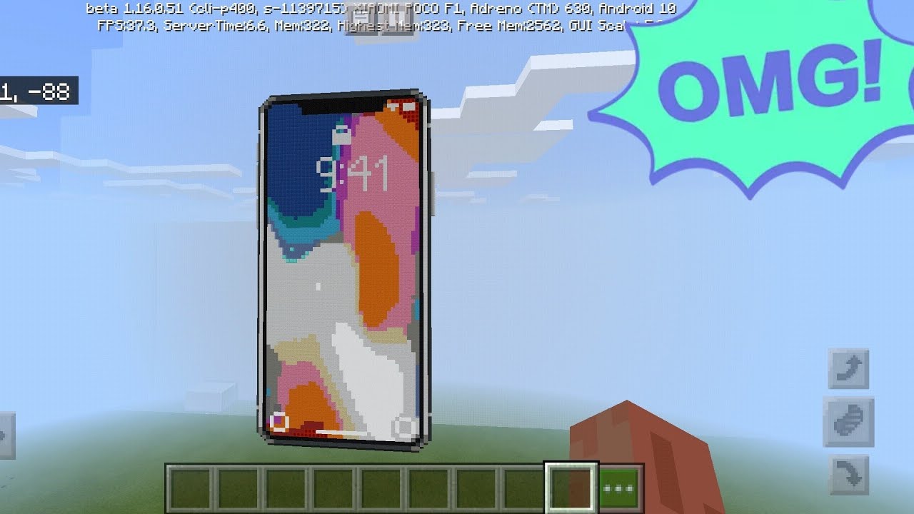 I phone x in minecraft - YouTube