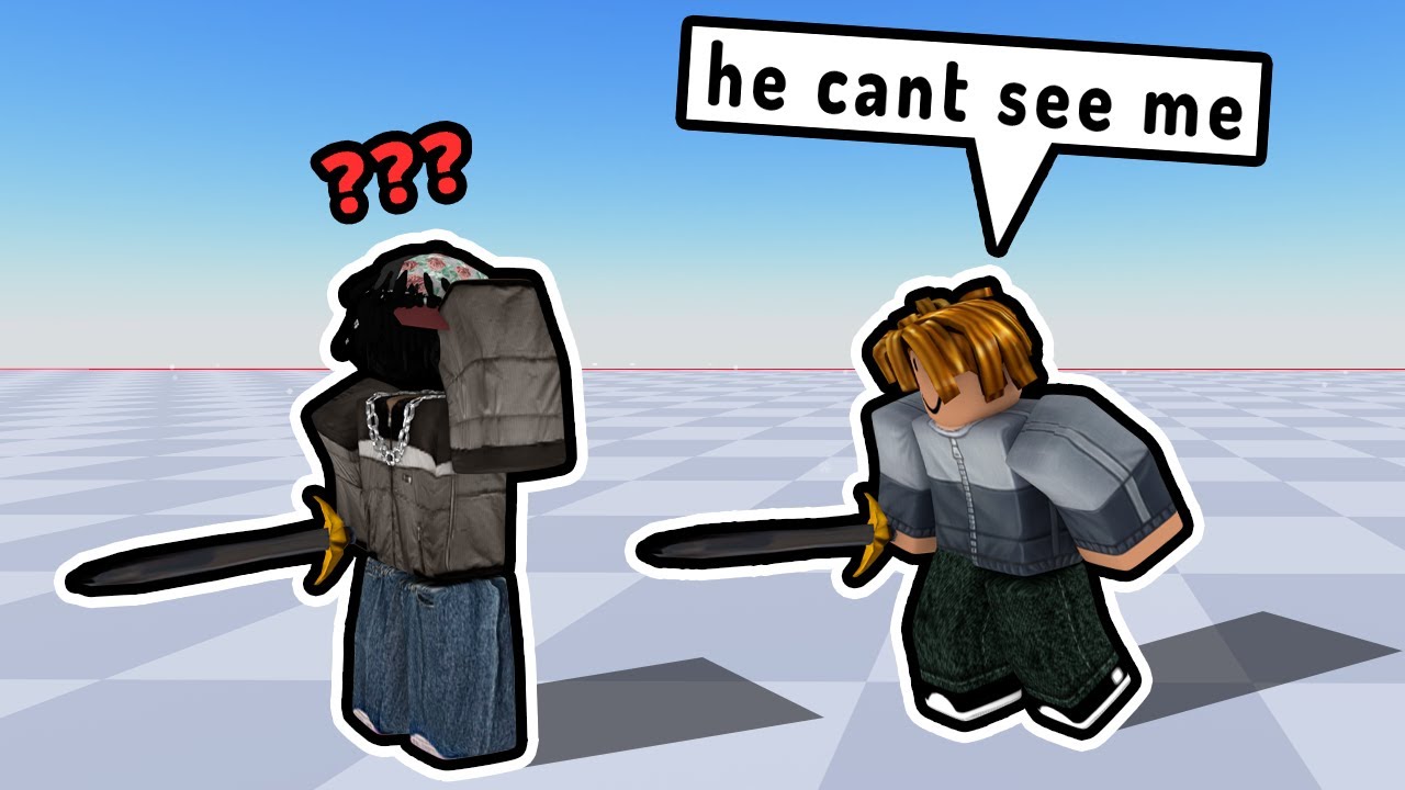 1ST PERSON CHALLENGE IN ROBLOX SWORD FIGHT AND STEAL TIME! - YouTube