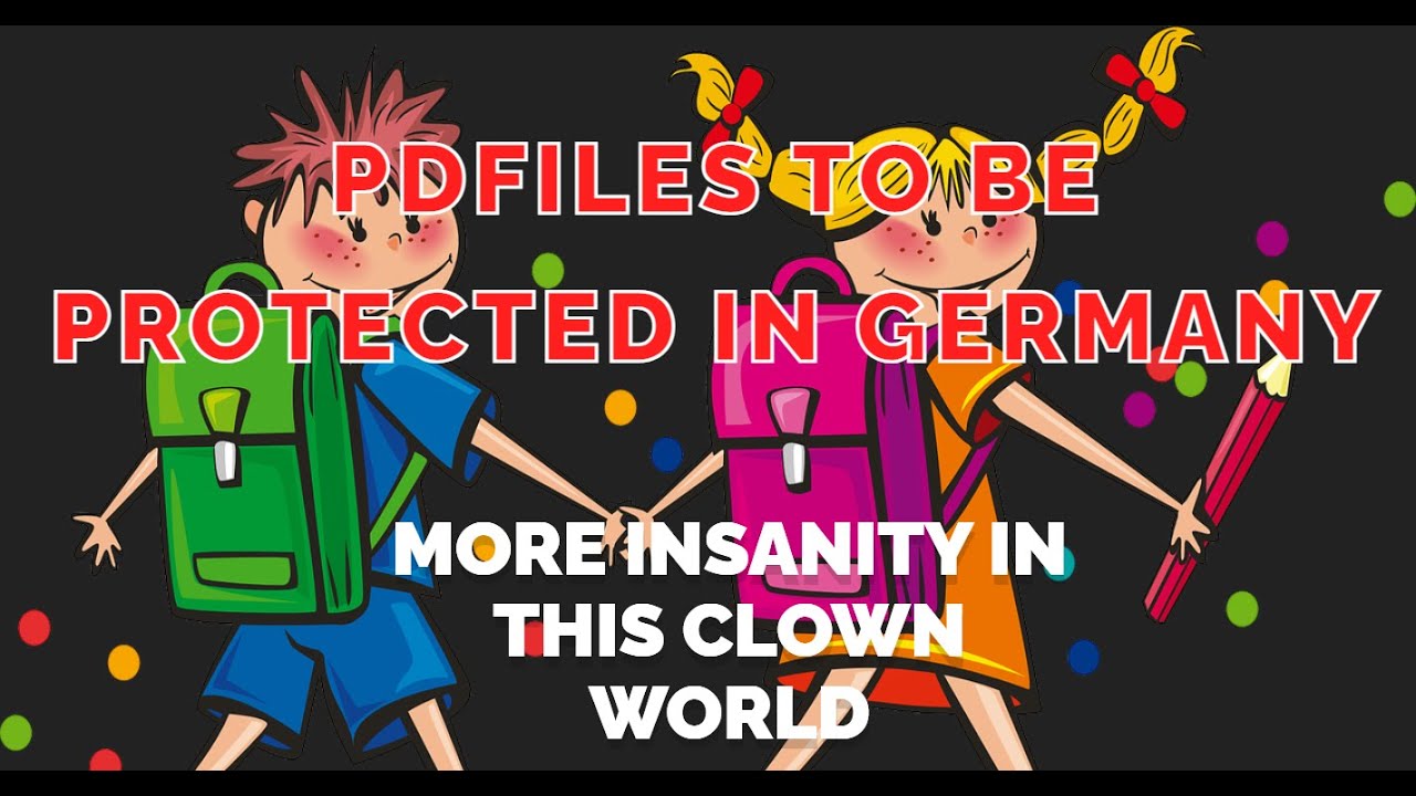 PDFiles to be protected in Germany - YouTube