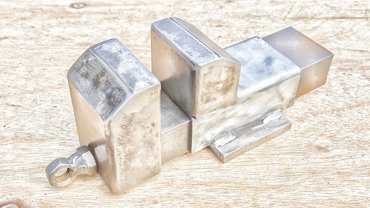 Utilizing leftover scrap materials into useful tools (mini vise) - YouTube