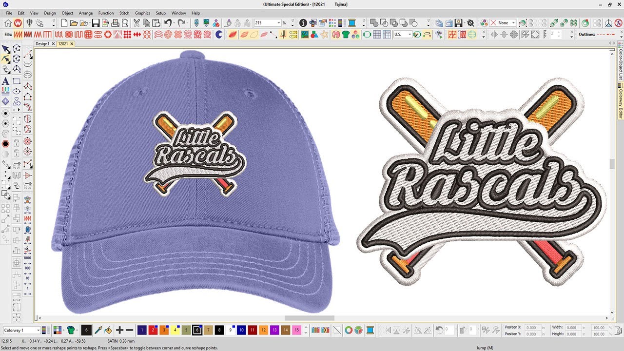 Little Rascals Embroidery logo for Cap - YouTube