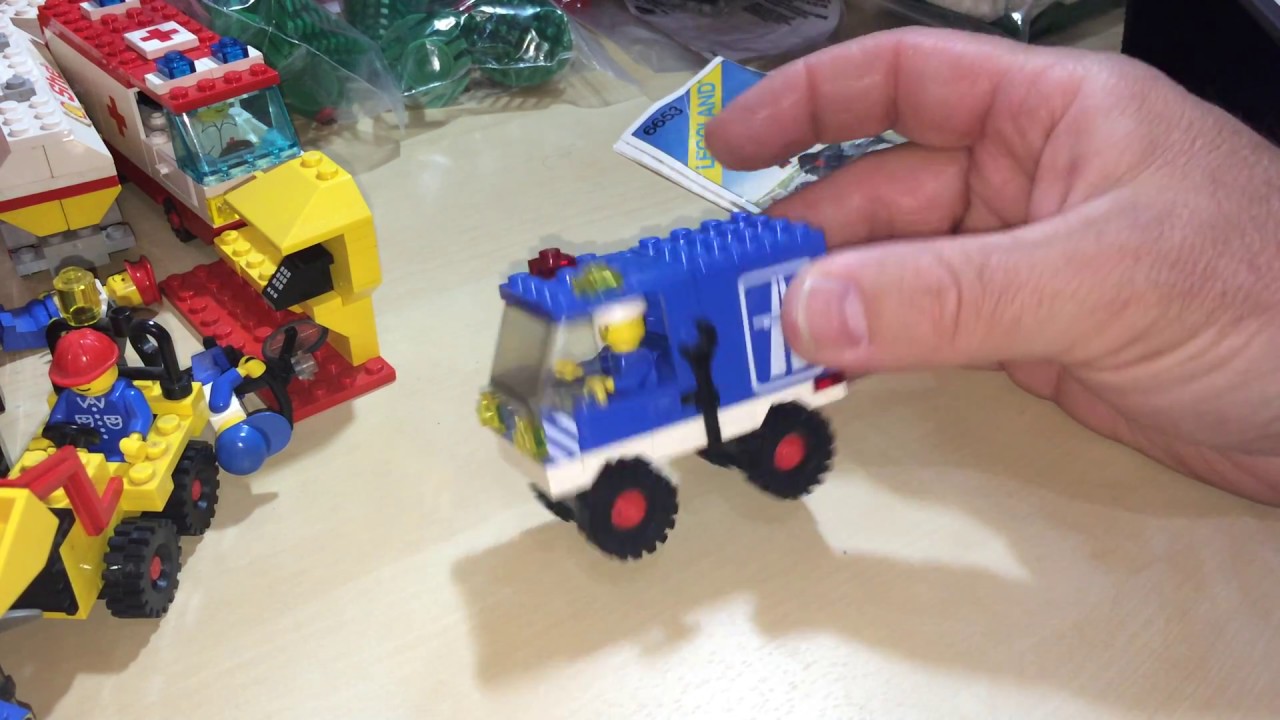 Vintage Lego review set 6653 Highway Maintenance Truck - YouTube