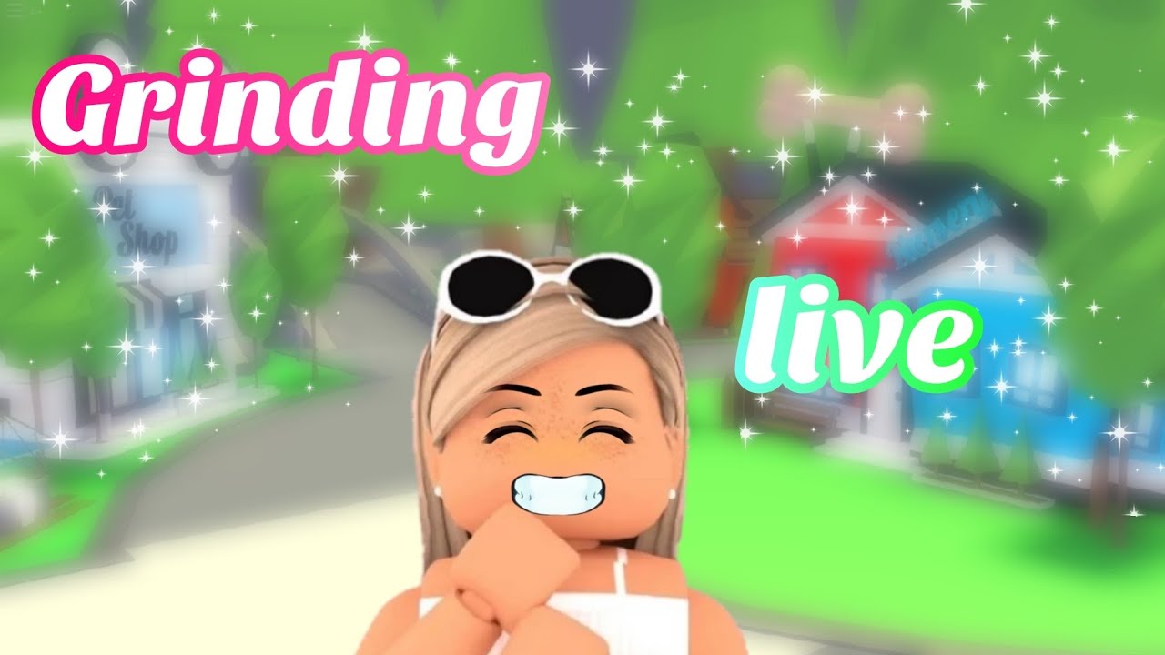 Grinding and giving away pets form the giveaway in adopt me 🔴live - YouTube