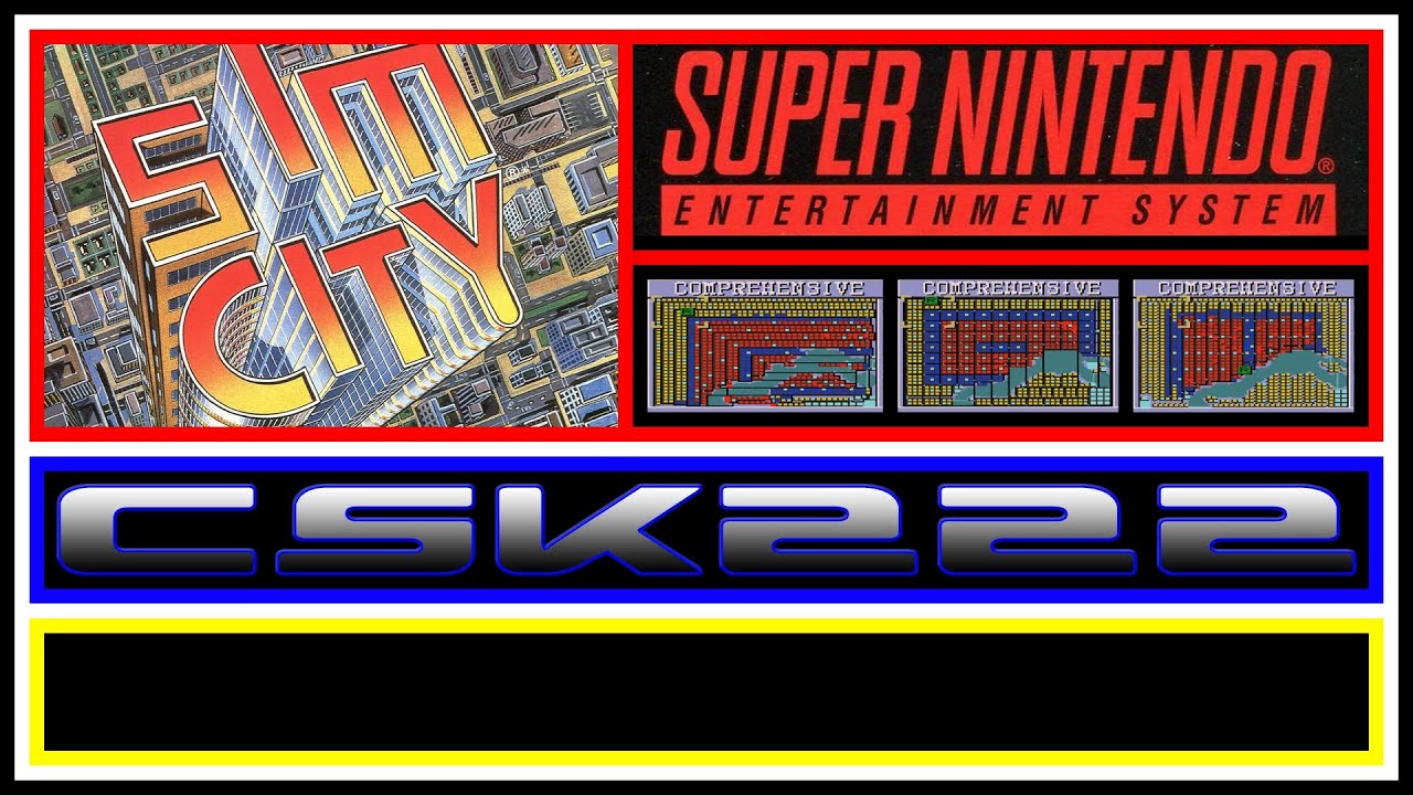 SimCity - SNES - Megalopolis - Population 500,000 - Layout Schemes ...