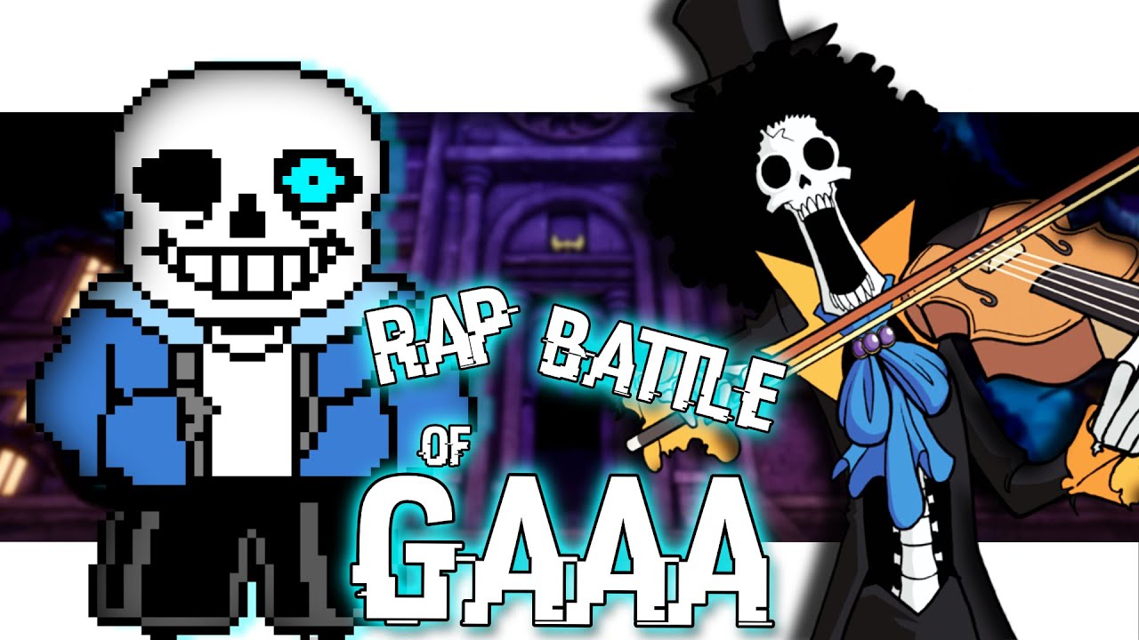 Brook VS Sans [Rap Battle of GAAA #9] - YouTube