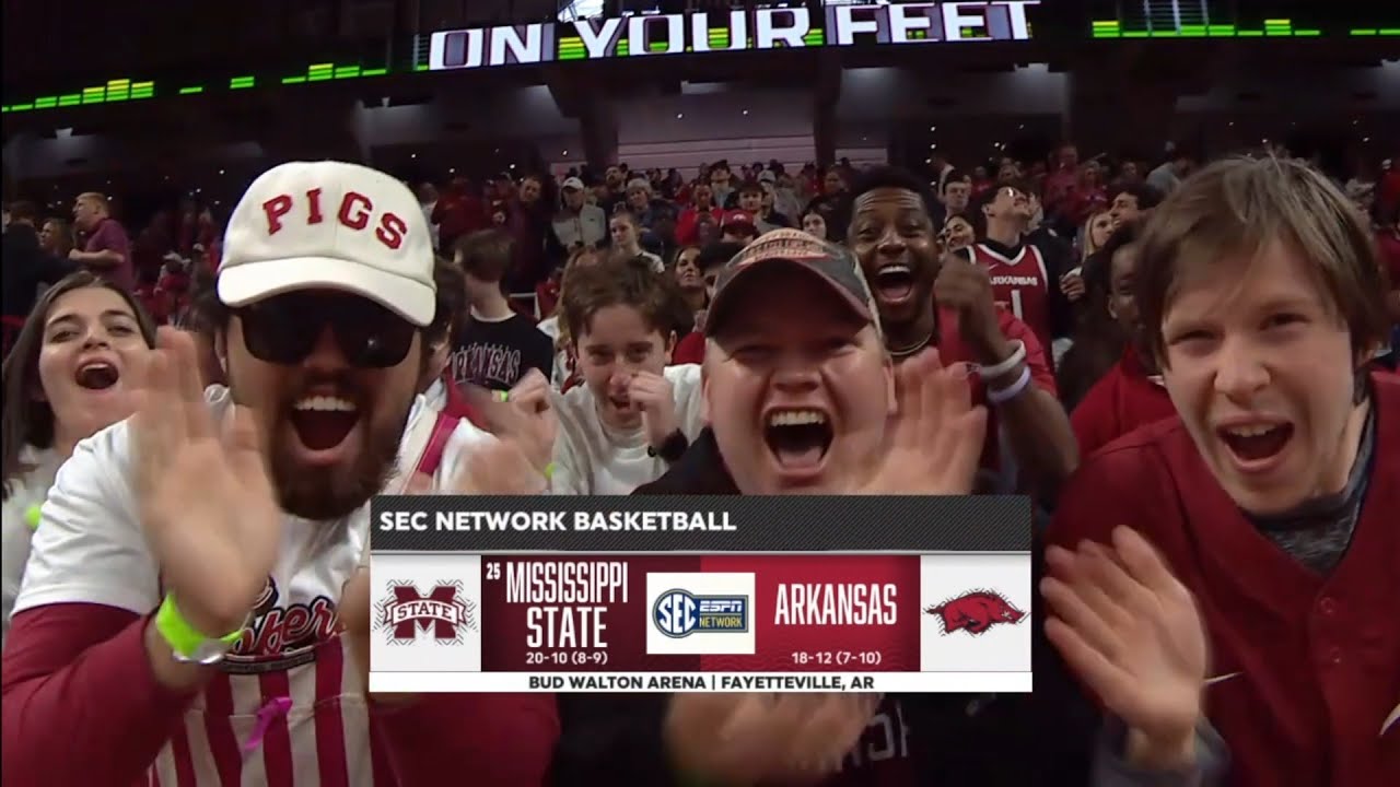 SEC Network Basketball intro | 25 Mississippi State @ Arkansas | 3/8 ...