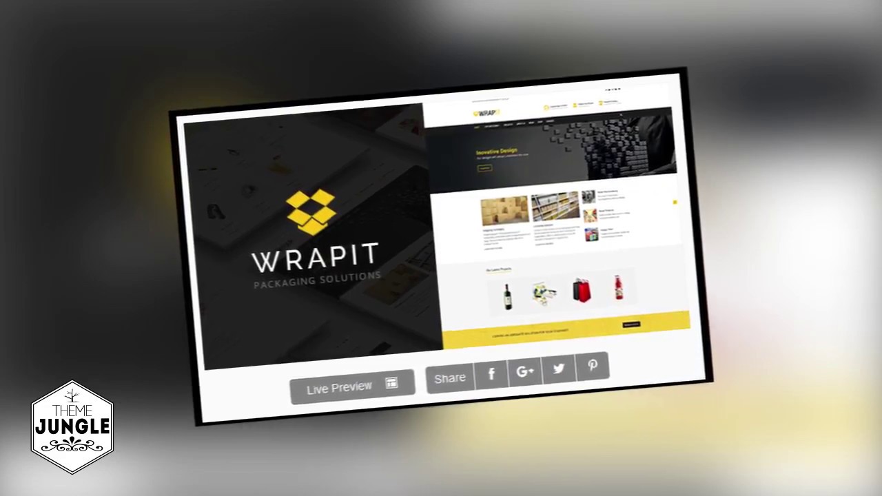 WrapIt - Packaging Company WordPress Theme + Download - YouTube