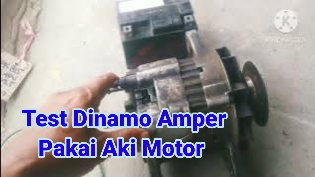 Test Manual Dinamo Cas Mobil Ps 100 Pakai Aki Motor - YouTube