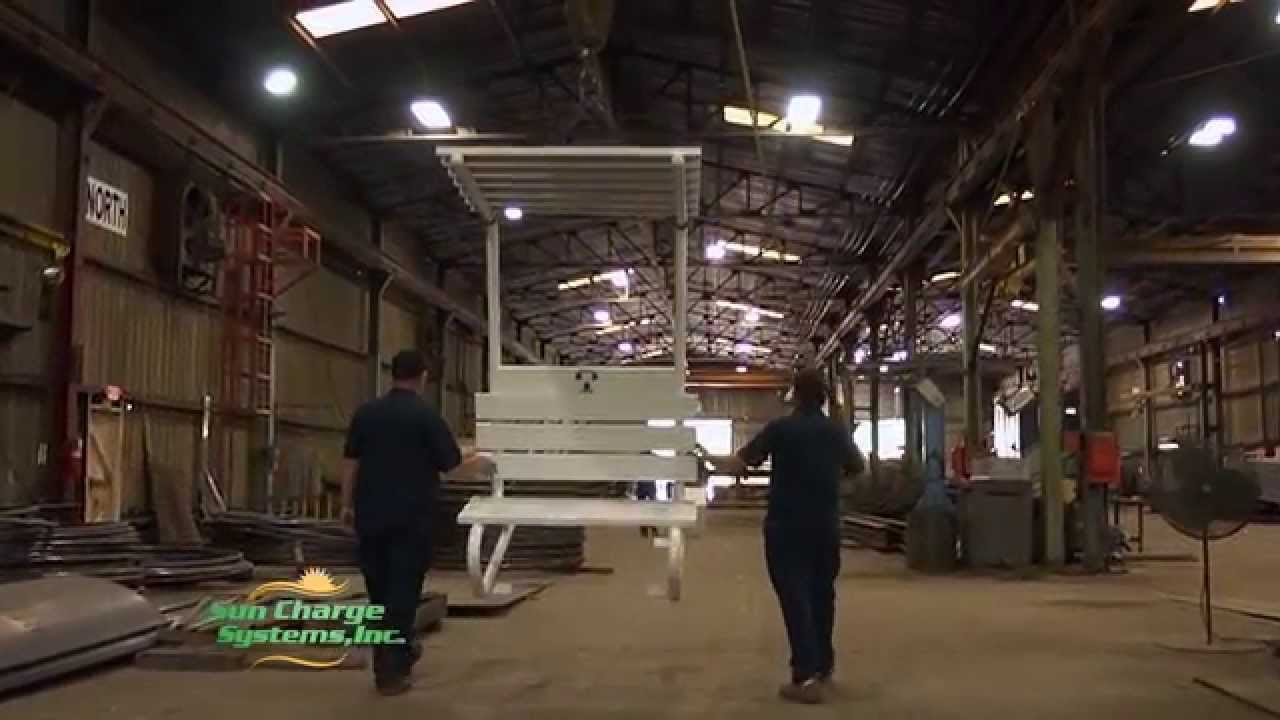 Sun Charge Systems,Inc. Solar Powered Charging Station - YouTube