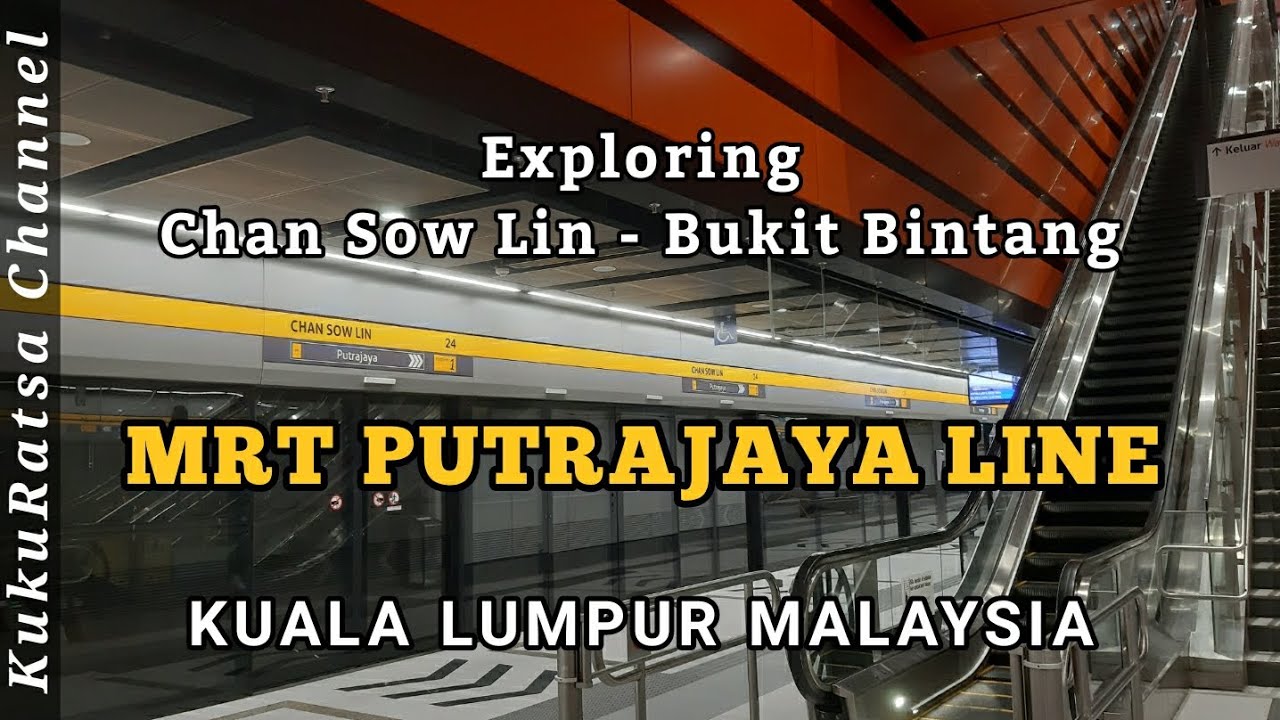 MRT PUTRA JAYA LINE, Exploring underground tunnel from Chan Sow Lin ...