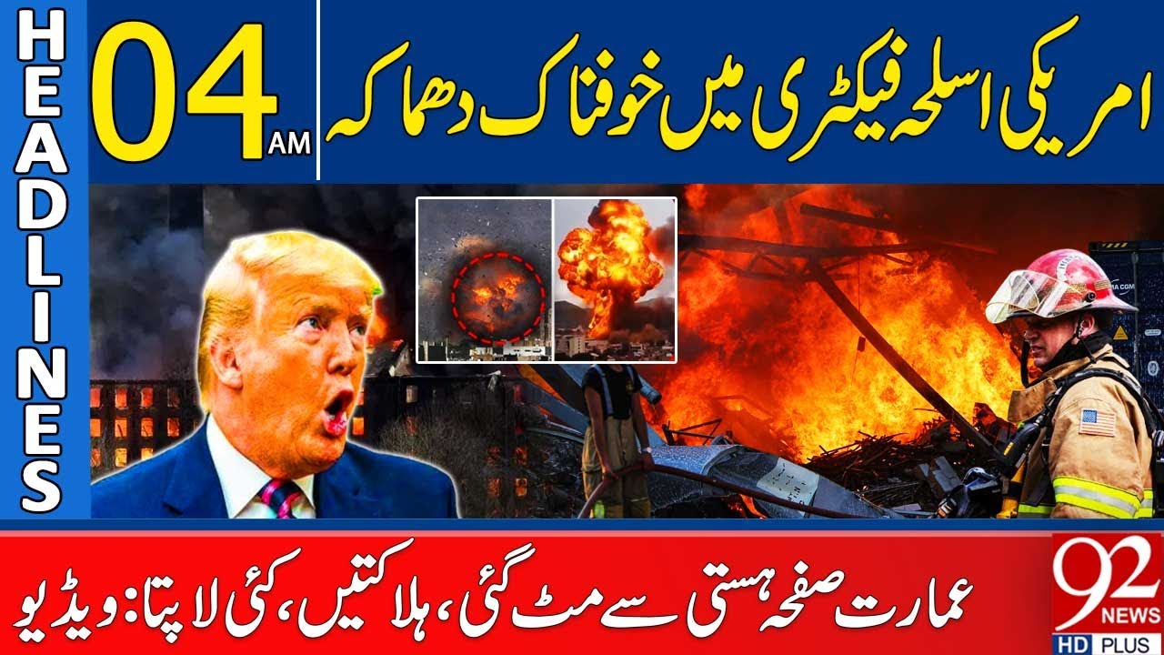 Terrifying Explosion at US Weapons Factory | Building Flattened ...
