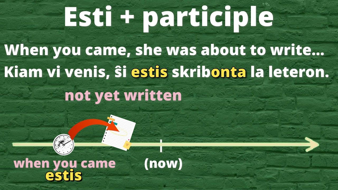 Esperanto: Two part verbs (esti + participle) - YouTube