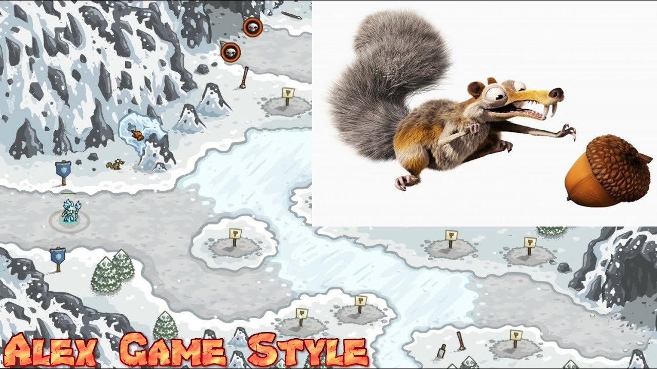 Kingdom Rush HD || Achievement Scrat's Meal || Find the Elusive Acorn ...