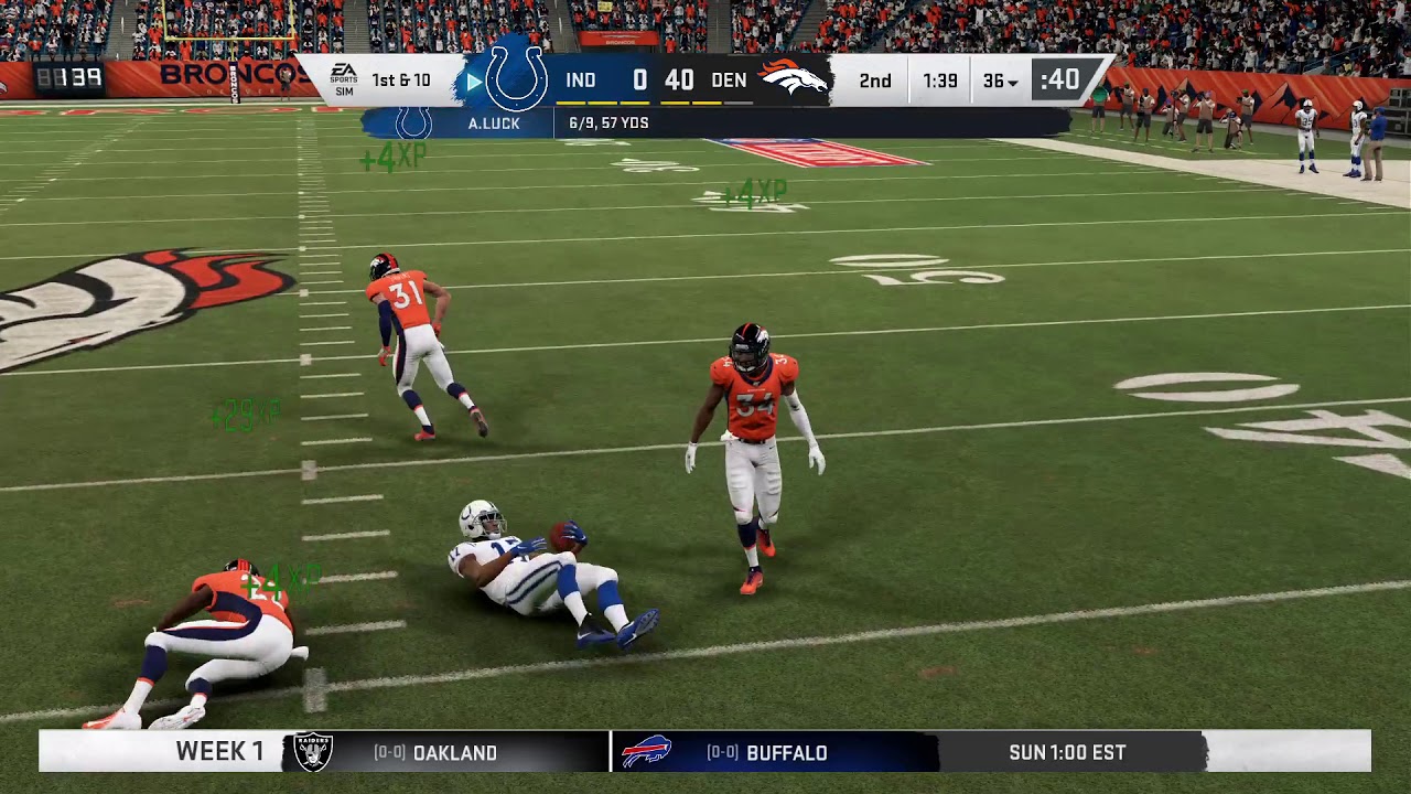 Hit stick fumble return with a showboat touchdown - YouTube