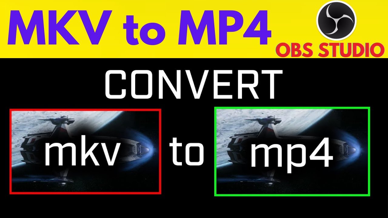 How to change Mkv output to MP4 in OBS Studio -How to change screen ...