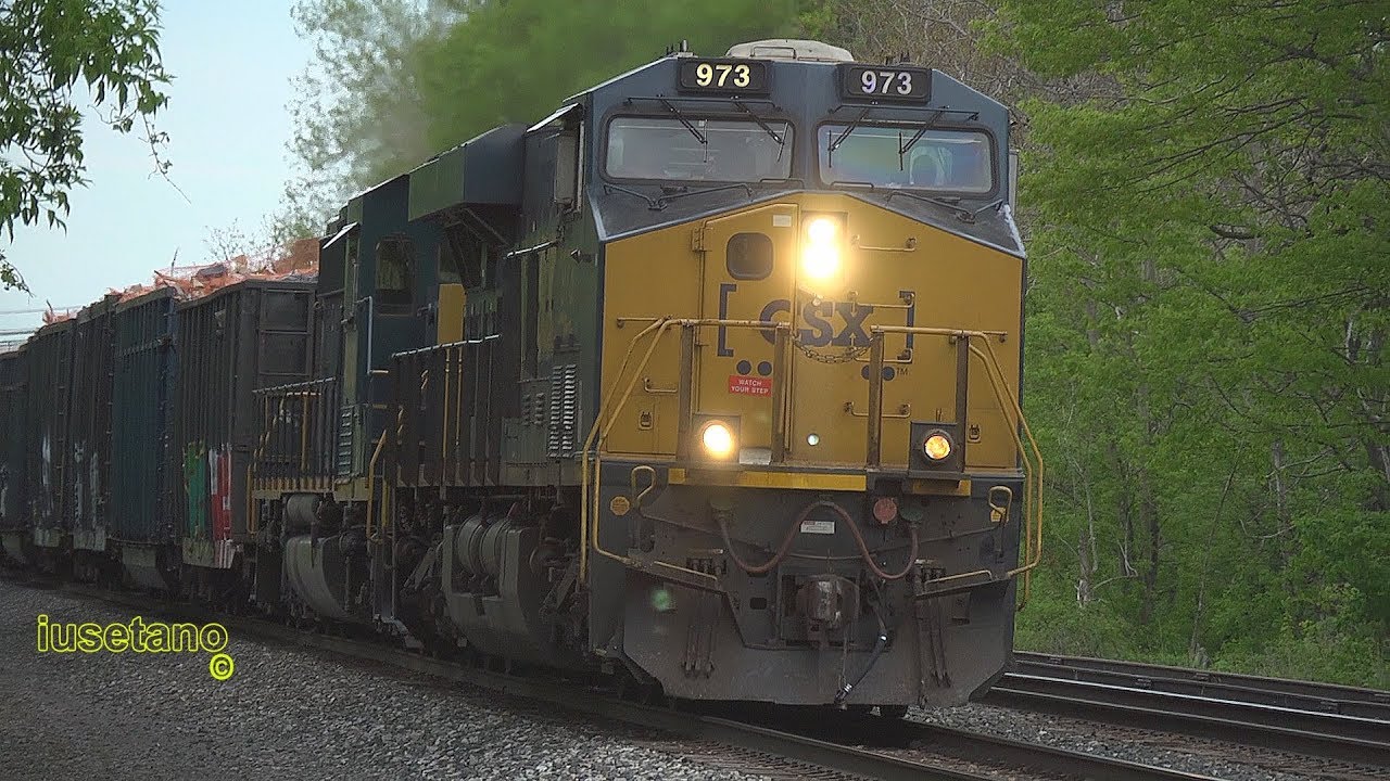 (29) CSX Q635 With Rear DPU @ Westfield May 24 2019 - YouTube