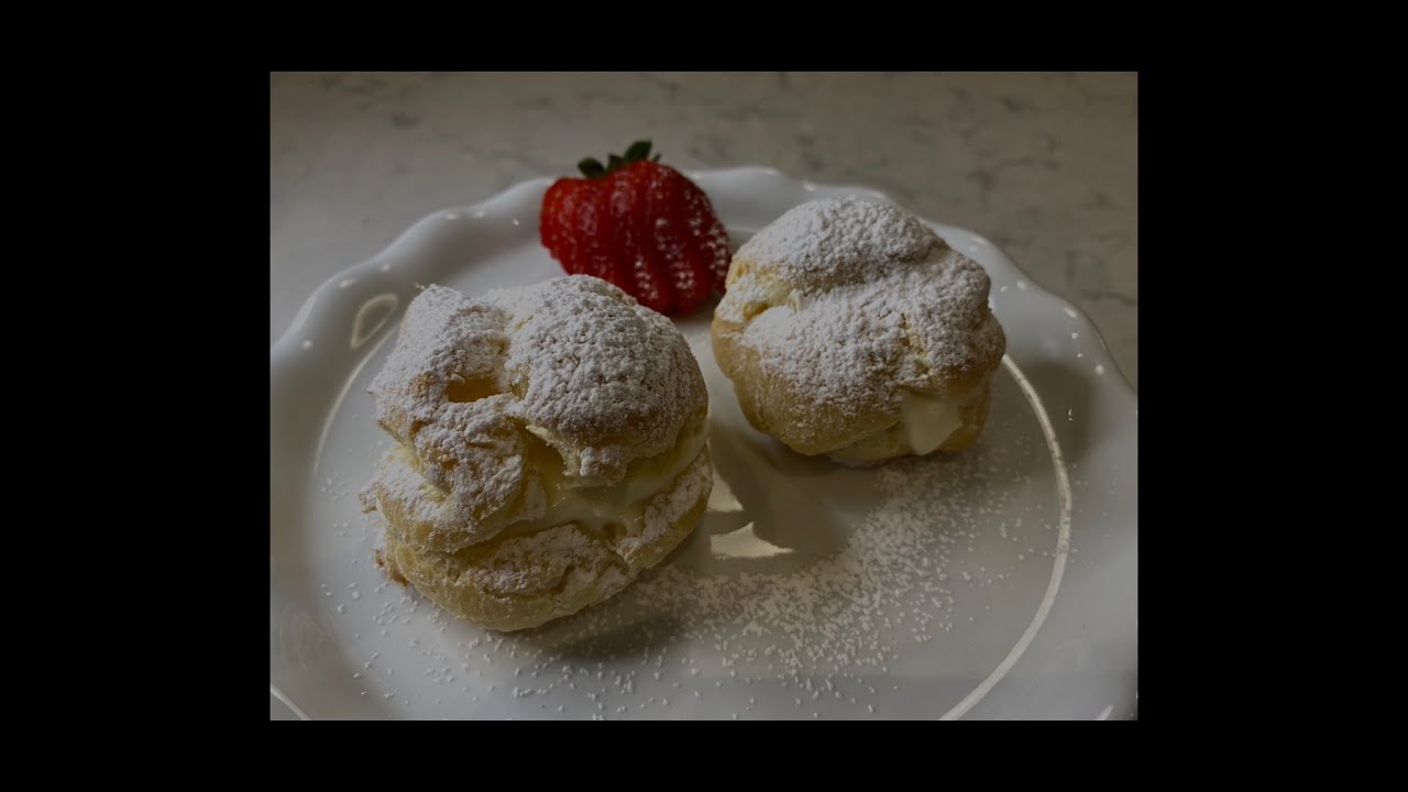 Vanilla Cream Puffs - YouTube