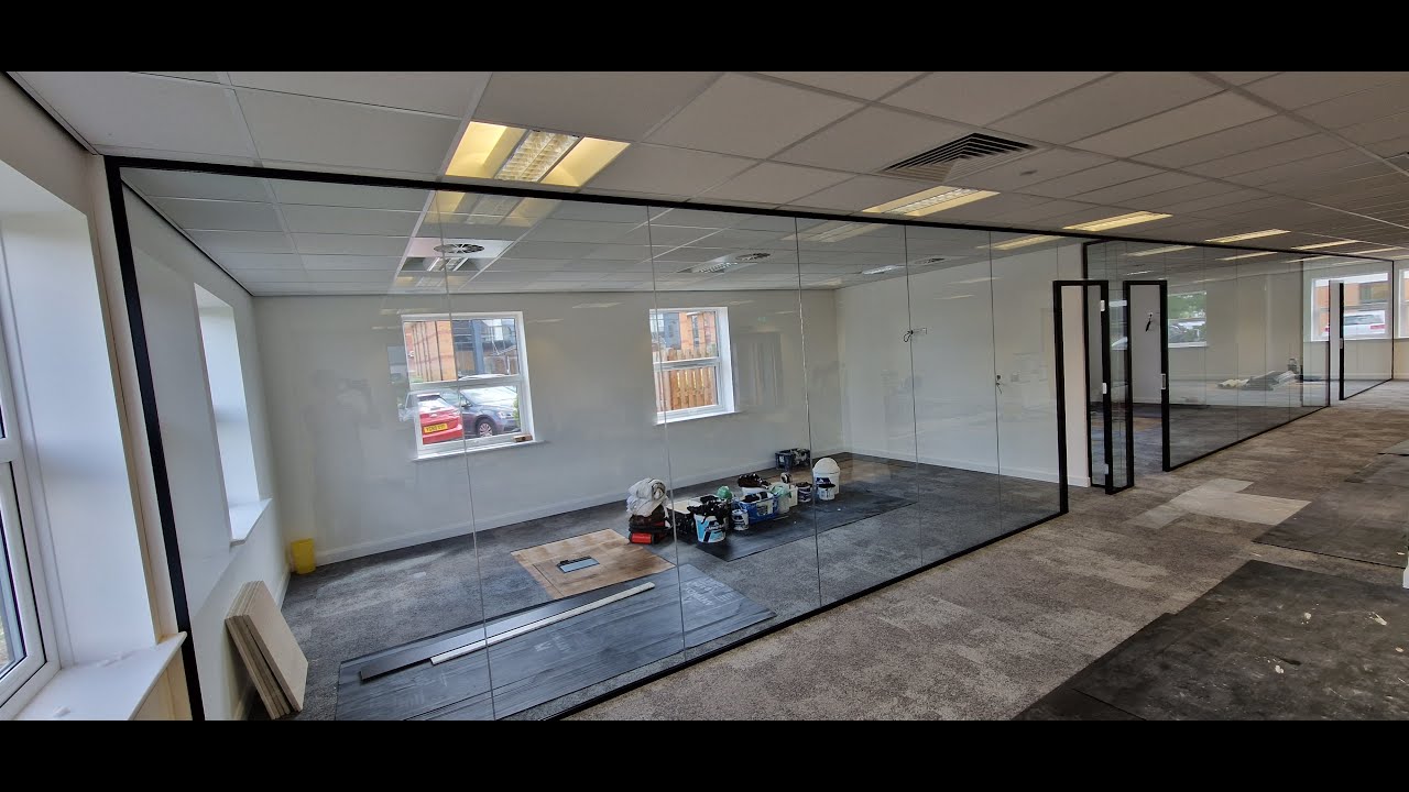 Glass Partition Project walk through. @twglassscreens6461 - YouTube