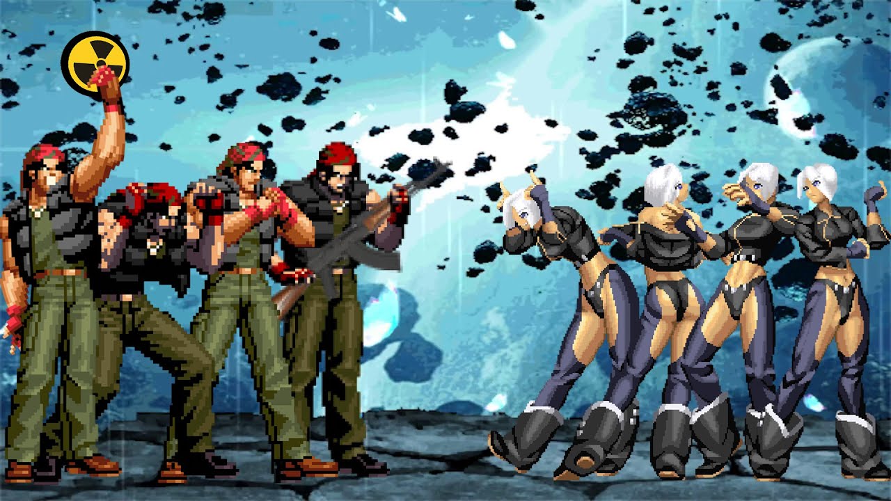 The King of Fighters (MUGEN) | Ralf Jones vs Angel - YouTube