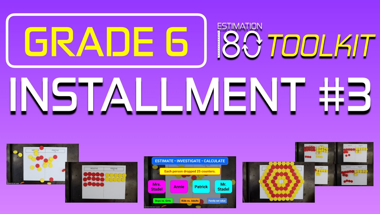 INSTALLMENT #3 • Grade 6 ESTIMATION 180 Toolkit • Andrew Stadel - YouTube